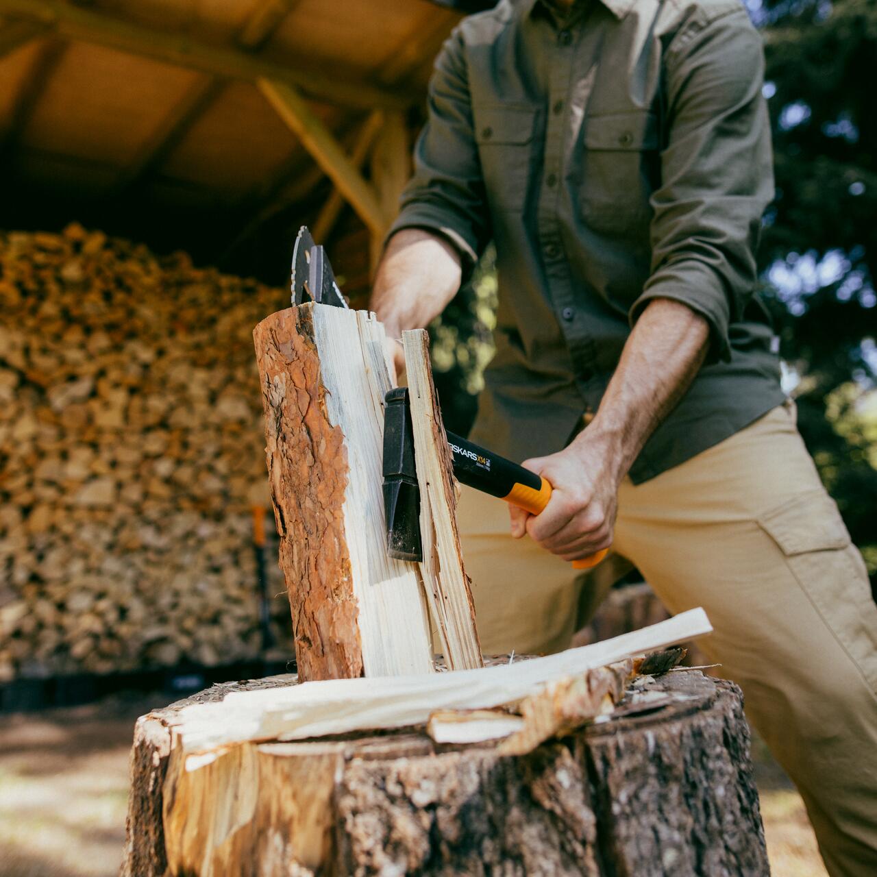 Topor universal Fiskars X14, 1069102, 800g, 35cm - Edelweiss